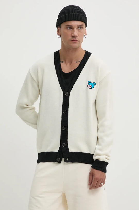 Inbetweeners cardigan din lana culoarea bej, F4TWUACA068 | ANSWEAR.ro