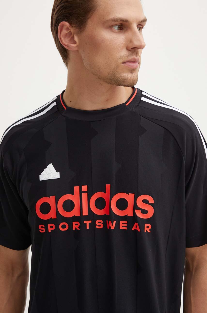 adidas t-shirt Tiro męski kolor czarny z nadrukiem IW3586 | Answear.com