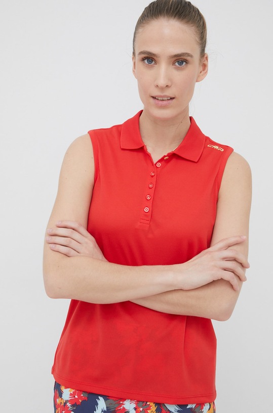 CMP top kolor pomarańczowy z kołnierzykiem | Answear.com