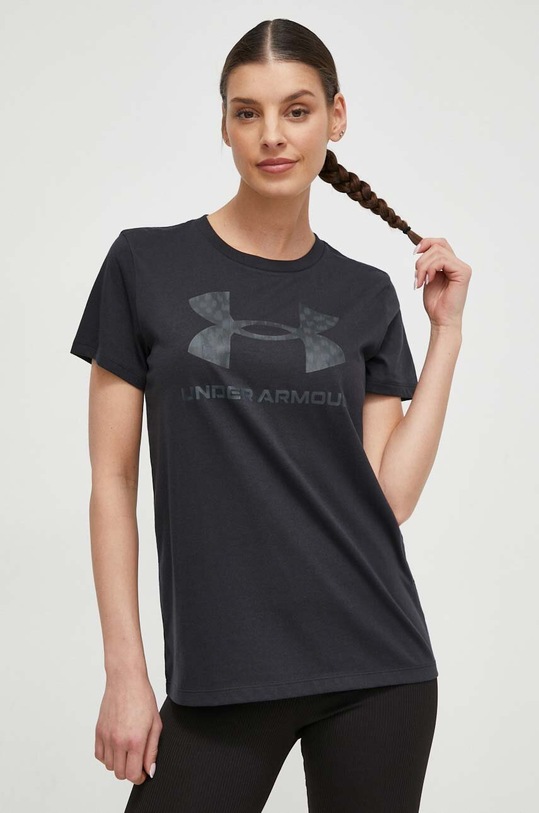 Under Armour t-shirt damski kolor czarny 1356305 | Answear.com