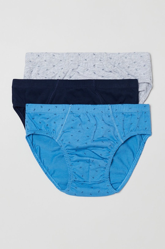 Detské bavlnené slipy OVS (3-pak) šedá farba | ANSWEAR.sk