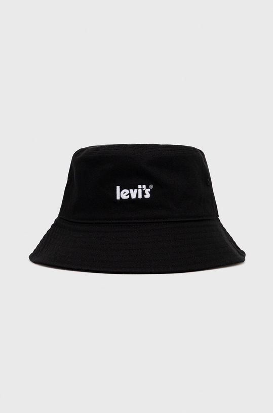Levi's kapelusz bawełniany D6658.0002 kolor czarny bawełniany | Answear.com
