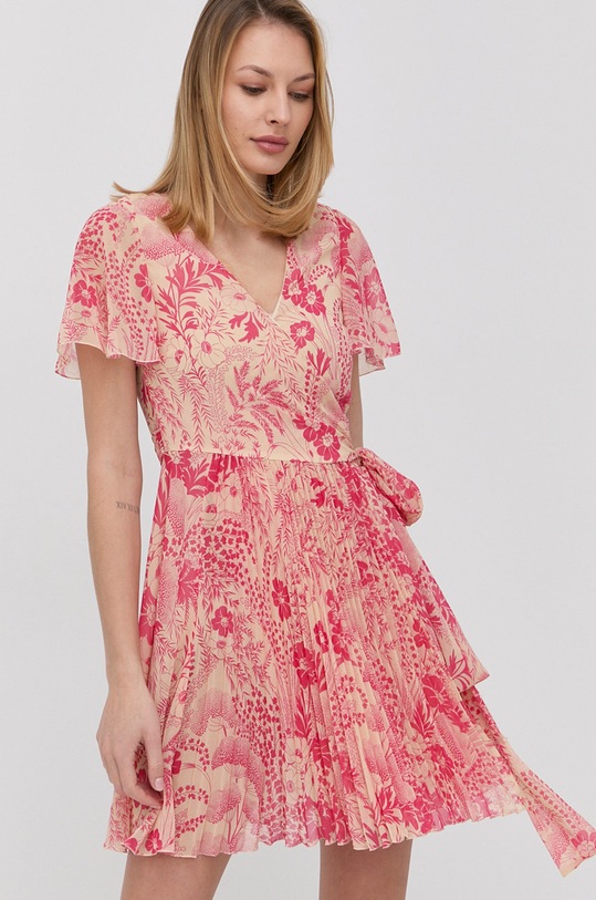 Red Valentino rochie culoarea roz, mini, evazată | ANSWEAR.ro
