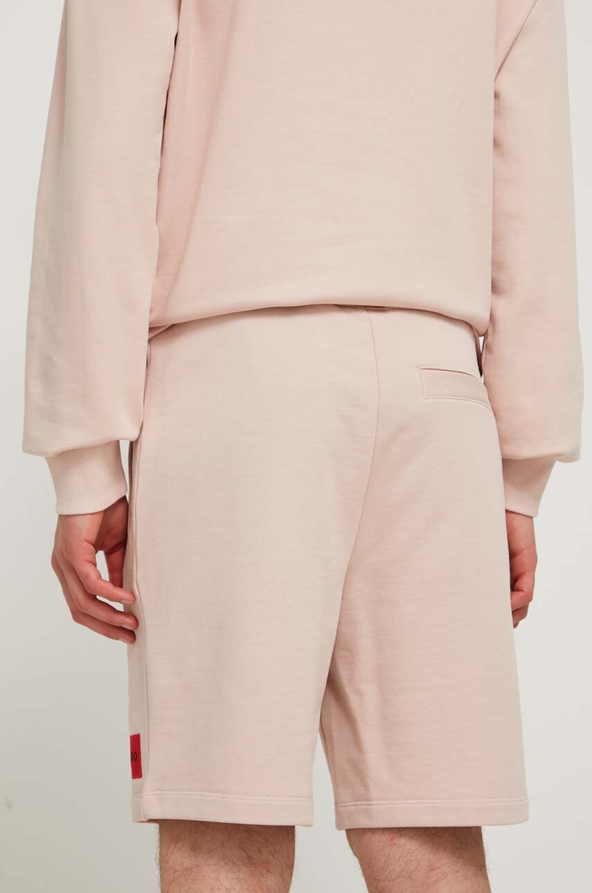 Памучен къс панталон HUGO в розово 50466196 | ANSWEAR.bg