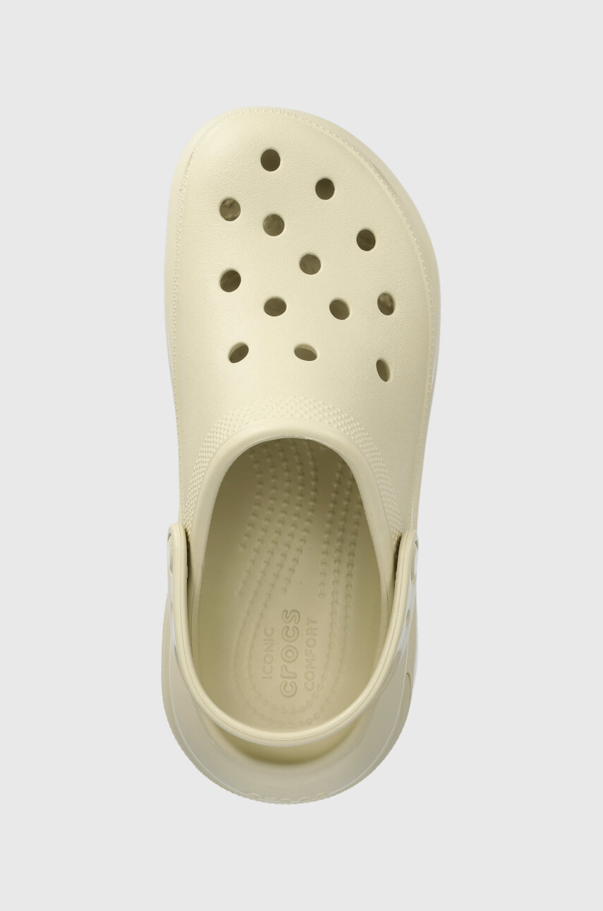 Чехли Crocs Classic Mega Crush Clog в бежово с платформа 207988 ...