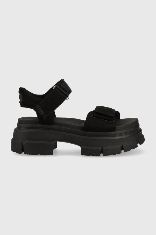 UGG sandale Ashton Ankle femei, culoarea negru, cu platforma, 1136764 ...