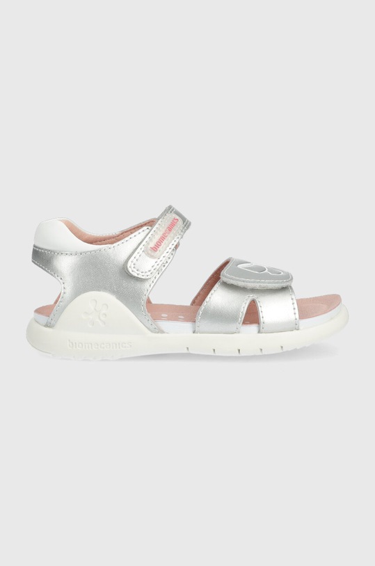 Biomecanics sandale din piele pentru copii culoarea argintiu | ANSWEAR.ro