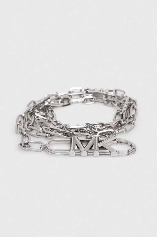 MICHAEL Michael Kors pasek damski kolor srebrny | Answear.com