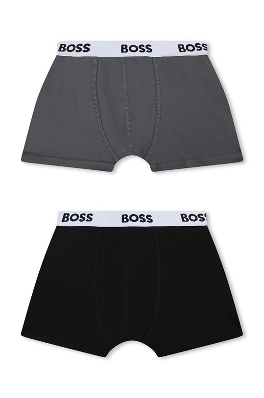 Дитячі боксери BOSS 2-pack колір сірий | ANSWEAR.ua