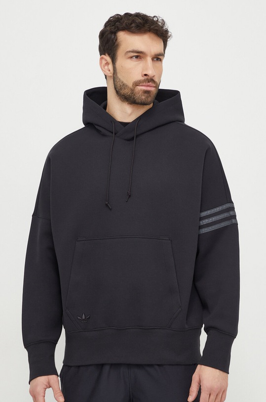 adidas Originals bluza męska kolor czarny z kapturem z aplikacją IP3286 ...