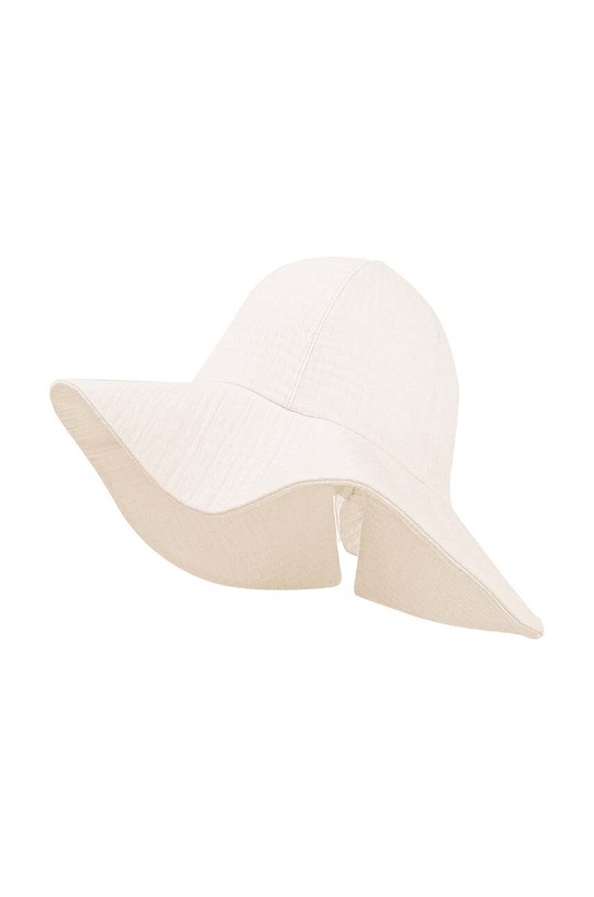 Jamiks kapelusz bawełniany dziecięcy MAFIFI kolor beżowy bawełniany ...