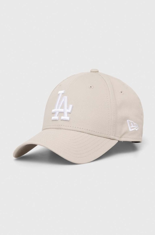 New Era cotton baseball cap beige color LOS ANGELES DODGERS at PRM US