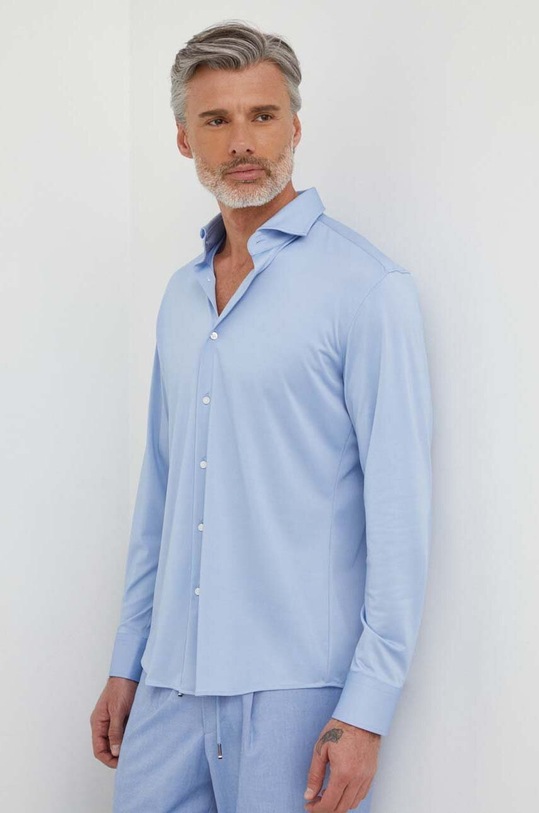 BOSS cămașă bărbați, cu guler italian, slim 50503533 | ANSWEAR.ro
