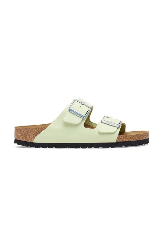 Birkenstock klapki zamszowe Arizona damskie kolor zielony 1026710 ...