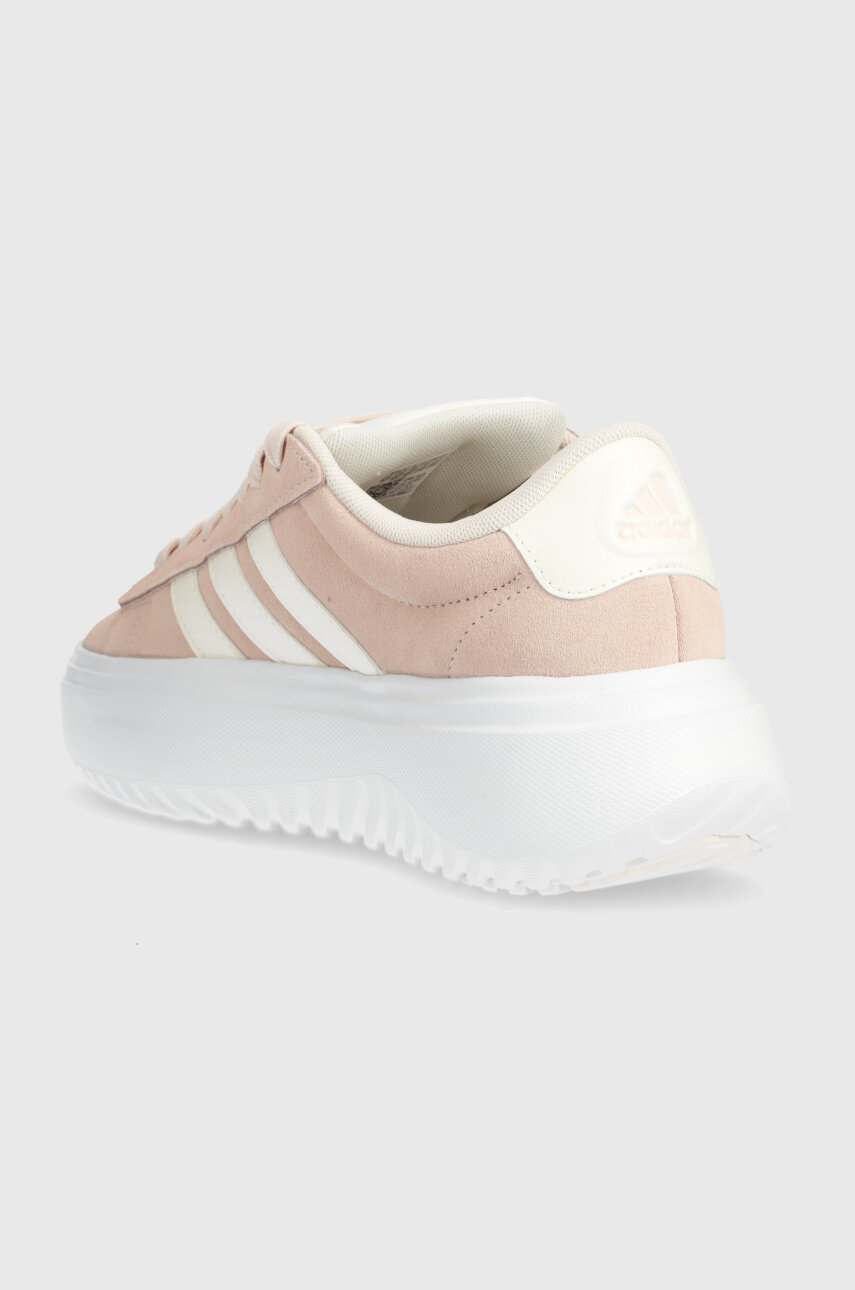 adidas sneakersy zamszowe GRAND COURT kolor różowy IE1104 IE1104 ...