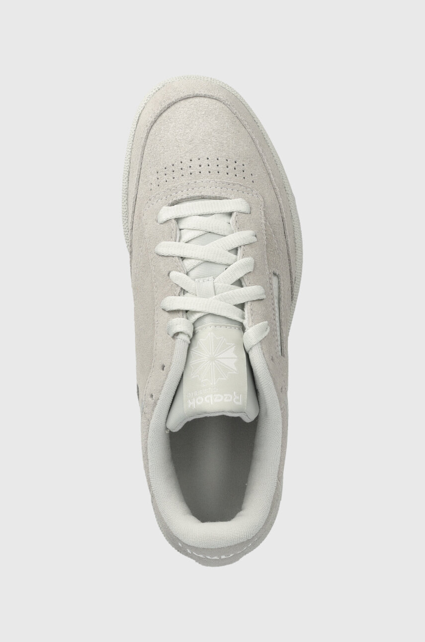 Reebok Classic sneakers din piele intoarsă Club C 85 culoarea gri ...