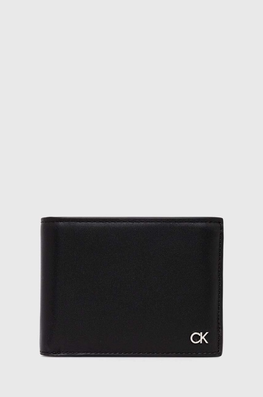 Кожаный кошелек Calvin Klein мужской цвет чёрный | ANSWEAR.ua