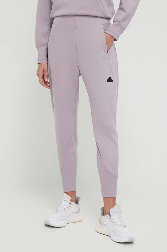 Спортивні штани adidas ZNE колір фіолетовий з принтом IS4334 | ANSWEAR.ua