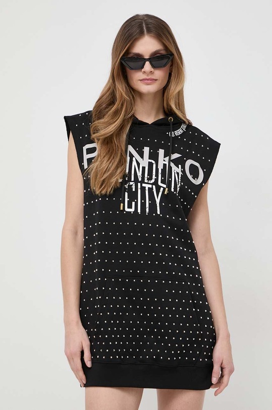 Pinko sukienka kolor czarny mini prosta 103055.A1LU | Answear.com