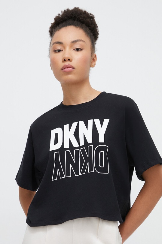 Dkny t-shirt bawełniany damski kolor czarny DP2T8559 | Answear.com