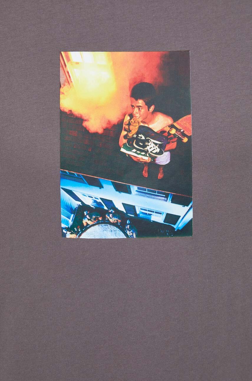 Памучна тениска adidas Originals 0 в сиво с принт IM9680 | ANSWEAR.bg