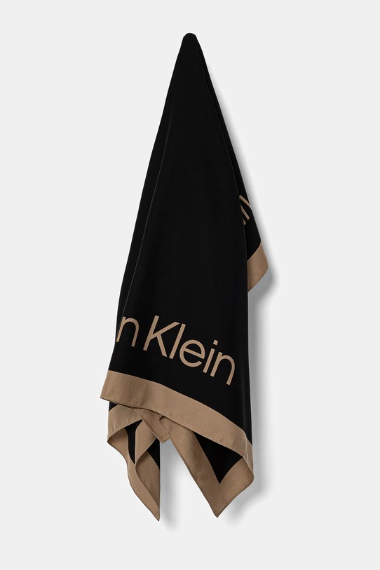 Calvin Klein chusta damska kolor czarny wzorzysta K60K612882 | Answear.com