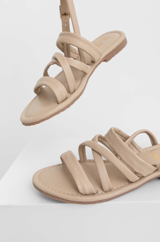 Kožené sandále Answear.LAB dámske, béžová farba | ANSWEAR.sk