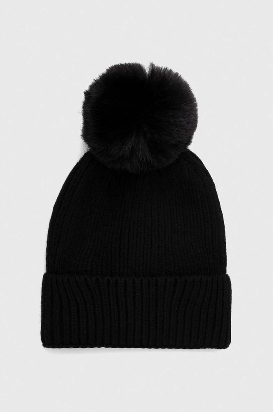 Vunena kapa Answear.LAB boja: crna, od debelog pletiva, vunena | ANSWEAR.hr