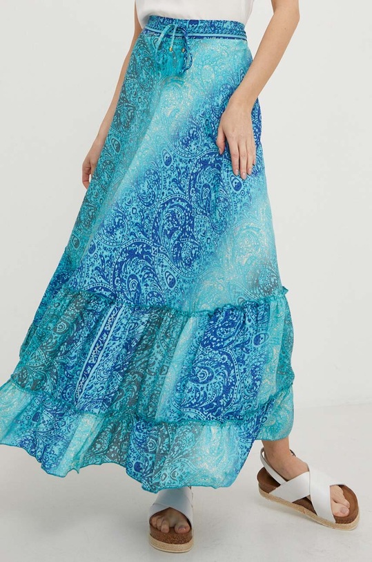 Answear Lab fusta de matase maxi, evazati | ANSWEAR.ro