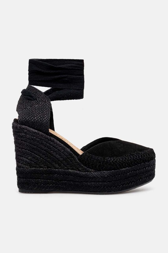 Espadrile Answear Lab boja: crna, klin peta | ANSWEAR.hr