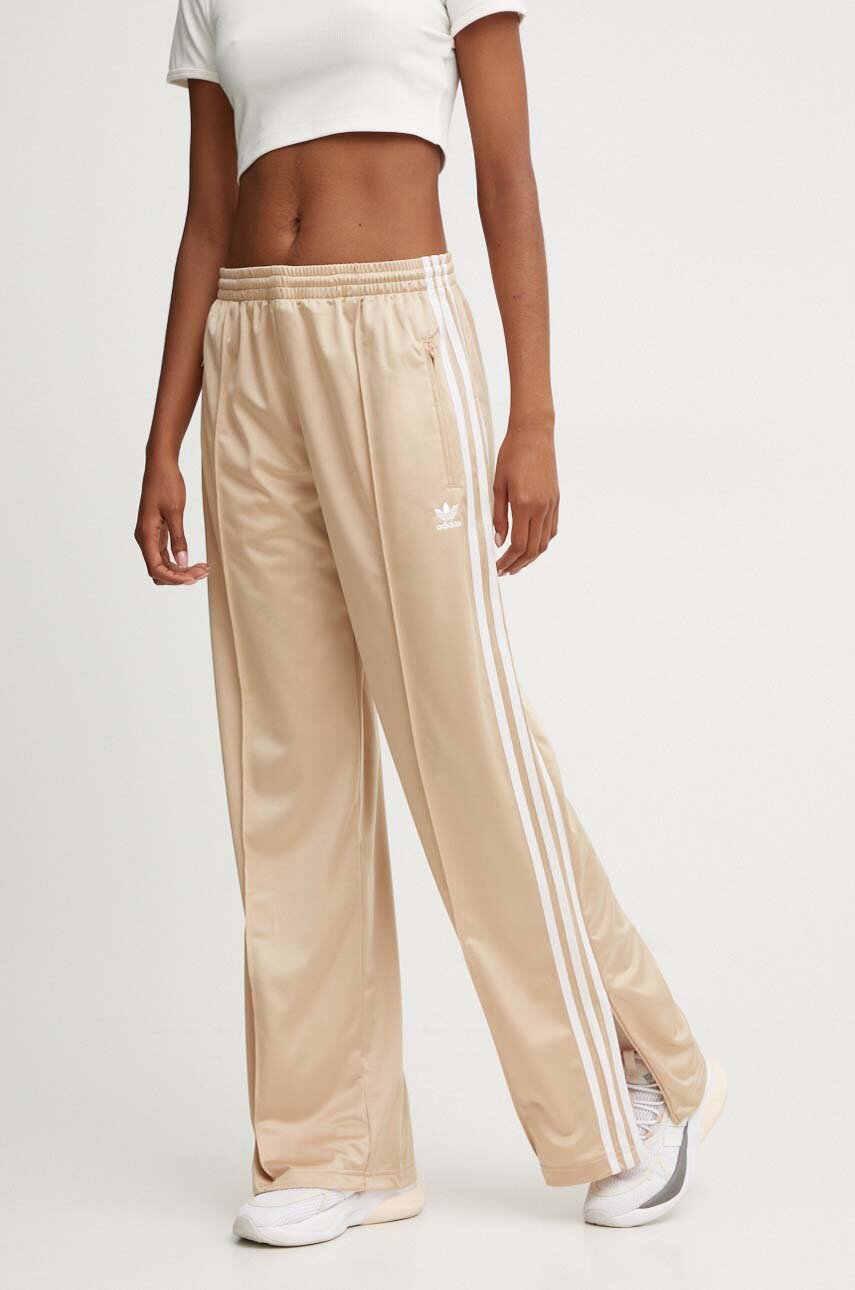 adidas Originals spodnie dresowe kolor beżowy z aplikacją IZ2753 ...