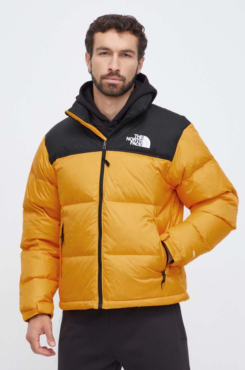The North Face down jacket men's yellow color at PRM US The North Face down jacket men's yellow color at PRM US