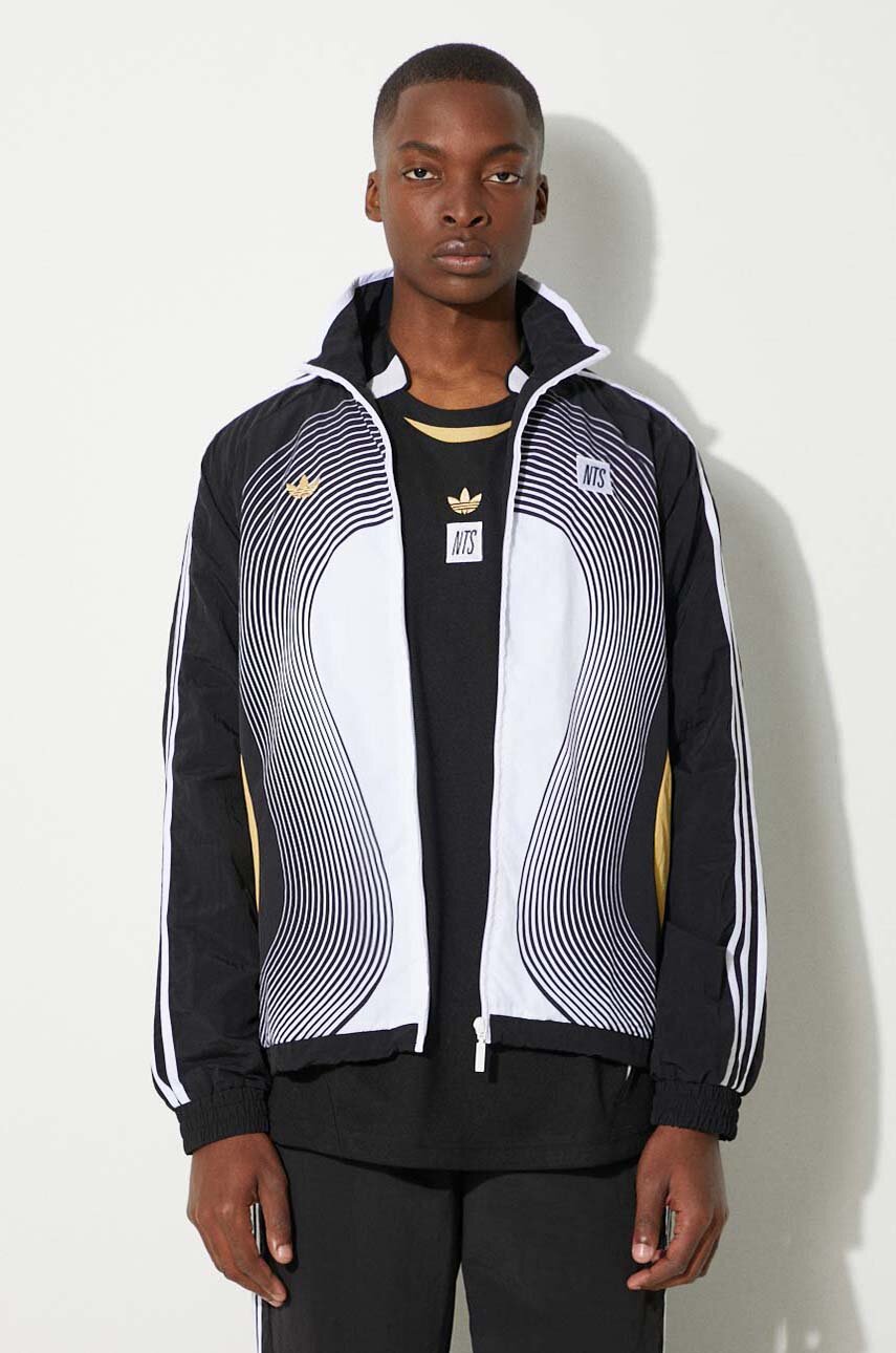 adidas Originals sweatshirt men's black color smooth IZ2541 adidas Originals sweatshirt men's black color smooth IZ2541