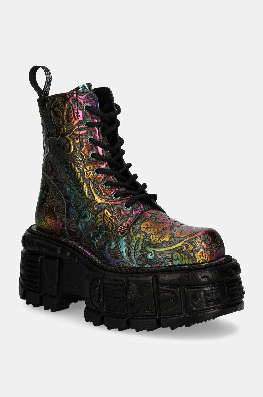 New Rock leather sneakers CRUST NEGRO + TANK CASCO NEGRO New Rock leather sneakers CRUST NEGRO + TANK CASCO NEGRO