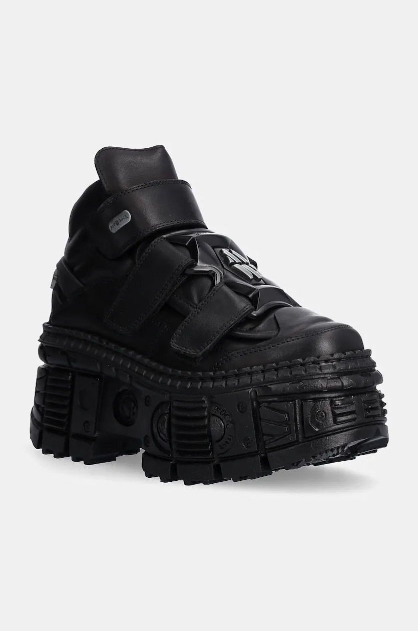 New Rock leather shoes Crust Negro Negro + Tank Casco Negro New Rock leather shoes Crust Negro Negro + Tank Casco Negro