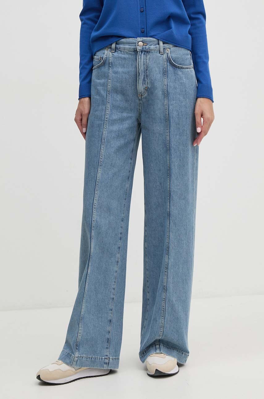 adidas Originals jeansy DENIM ZIP PANT damskie kolor adidas Originals jeansy DENIM ZIP PANT damskie kolor