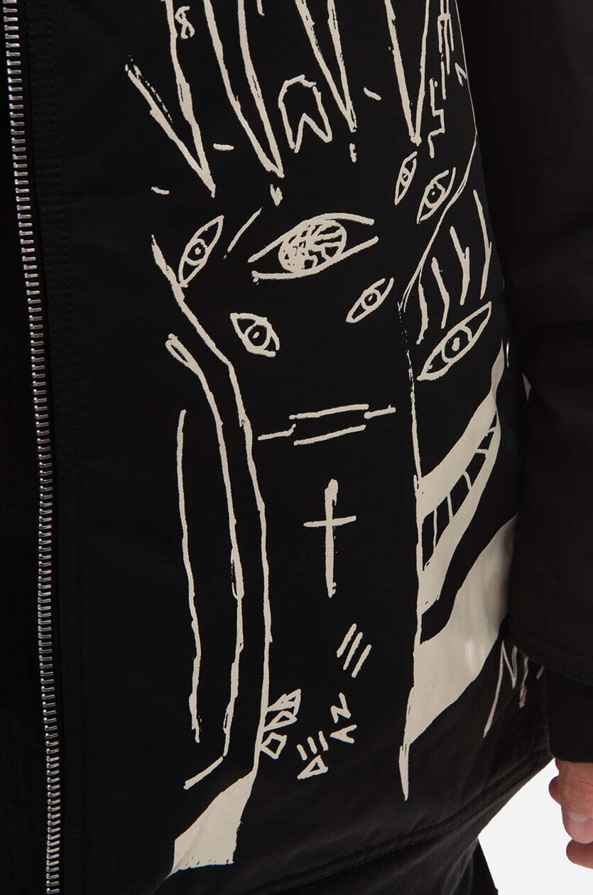 Rick Owens bomber jacket Jumbo Flight menメs black color at Rick Owens bomber jacket Jumbo Flight menメs black color at