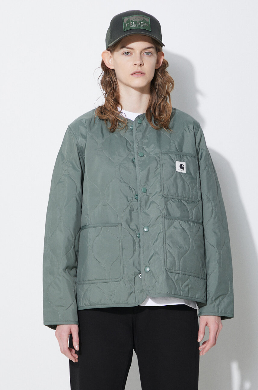 Carhartt WIP jacket Newkirk Jacket women's green color Carhartt WIP jacket Newkirk Jacket women's green color