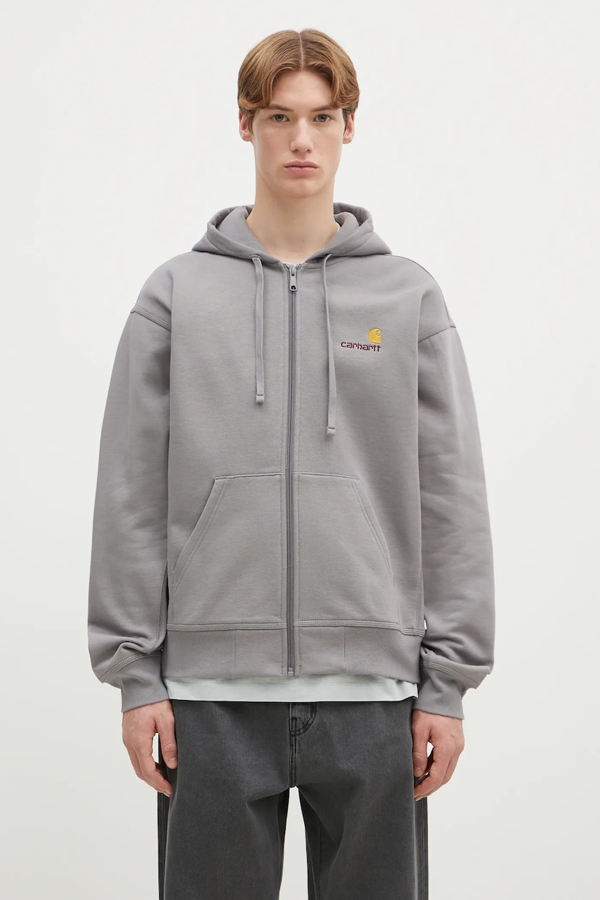 Carhartt WIP cotton sweatshirt Hooded Nelson Jacket men's Carhartt WIP cotton sweatshirt Hooded Nelson Jacket men's