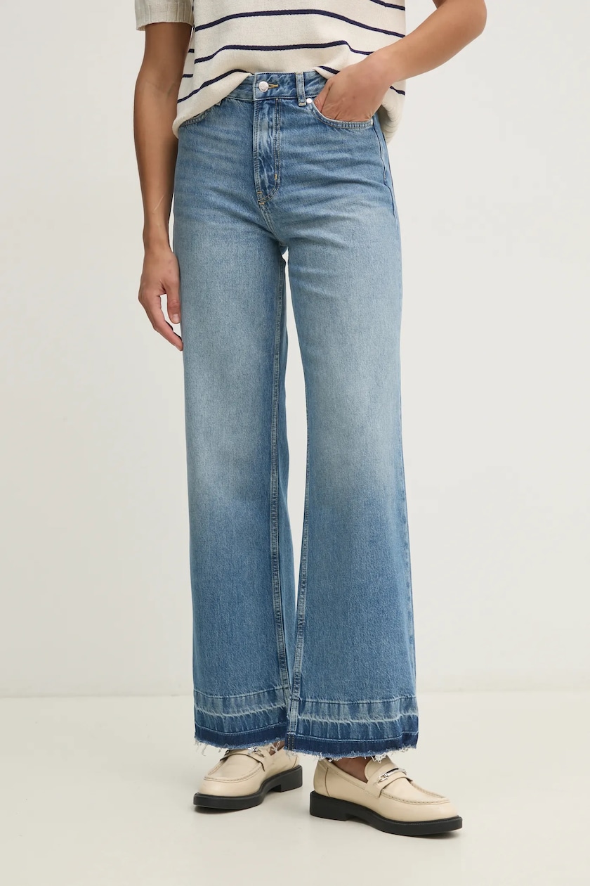 adidas Originals jeansy DENIM ZIP PANT damskie kolor adidas Originals jeansy DENIM ZIP PANT damskie kolor